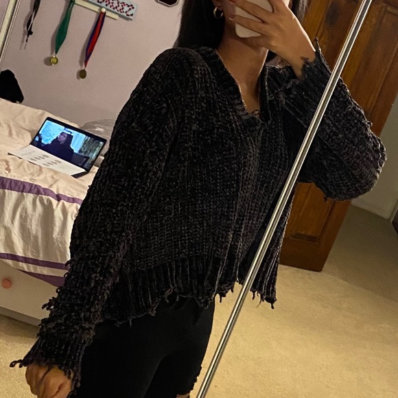 Lush | Sweaters | Dark Green Lush Sweater | Poshmark